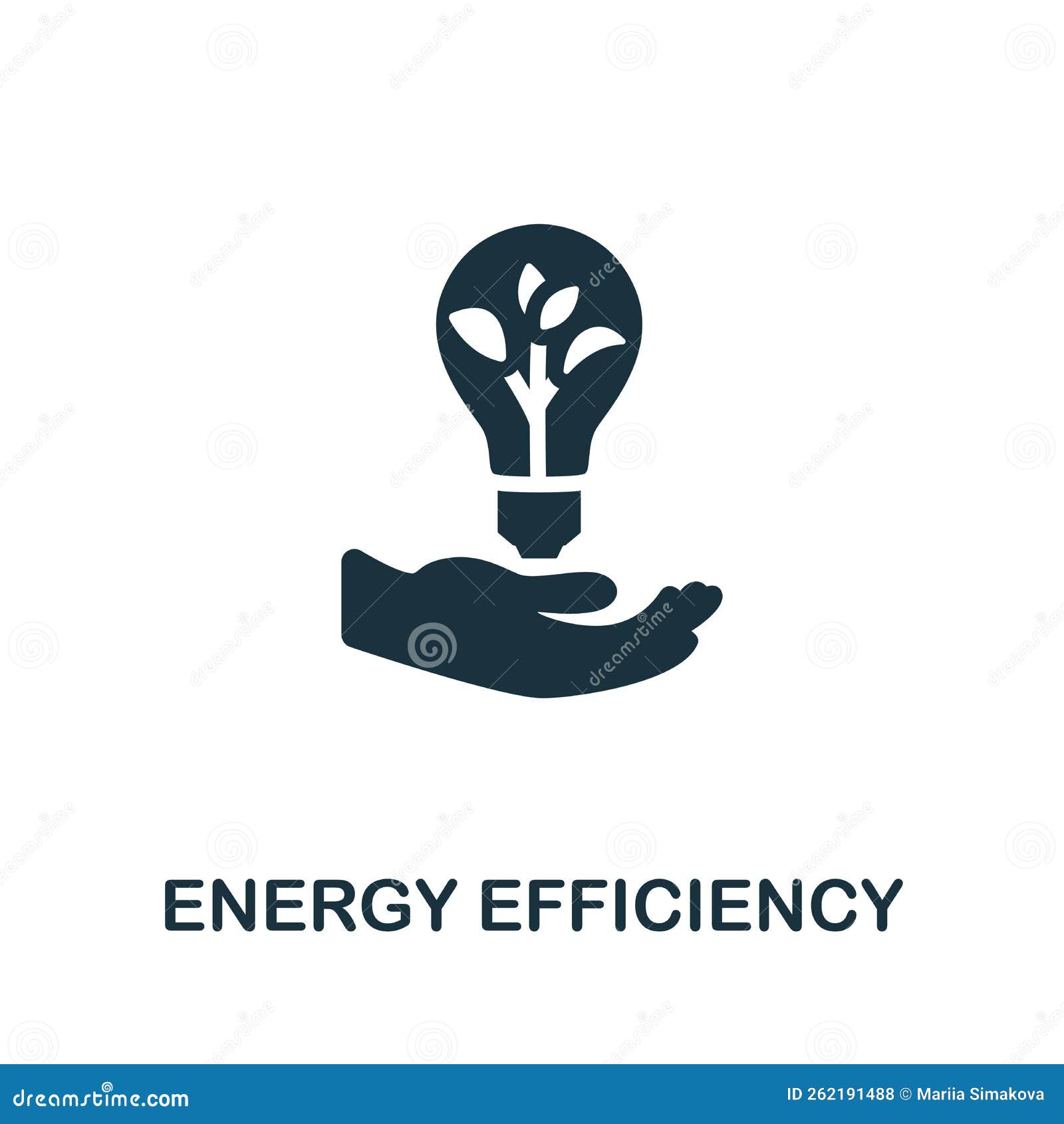 Energy Efficiency Icon. Monochrome Simple Smart Technology Icon for ...