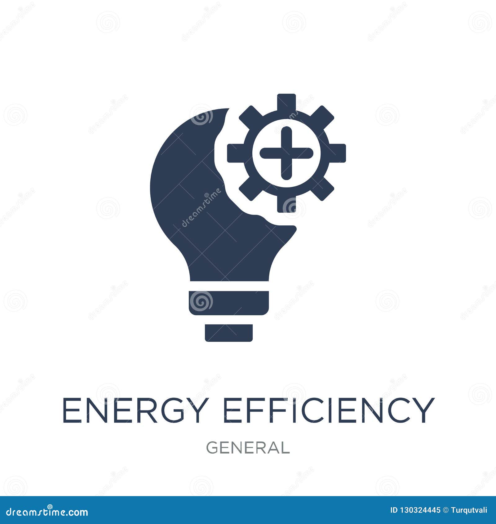 Energy Efficiency Icon. Trendy Flat Vector Energy Efficiency Icon on ...