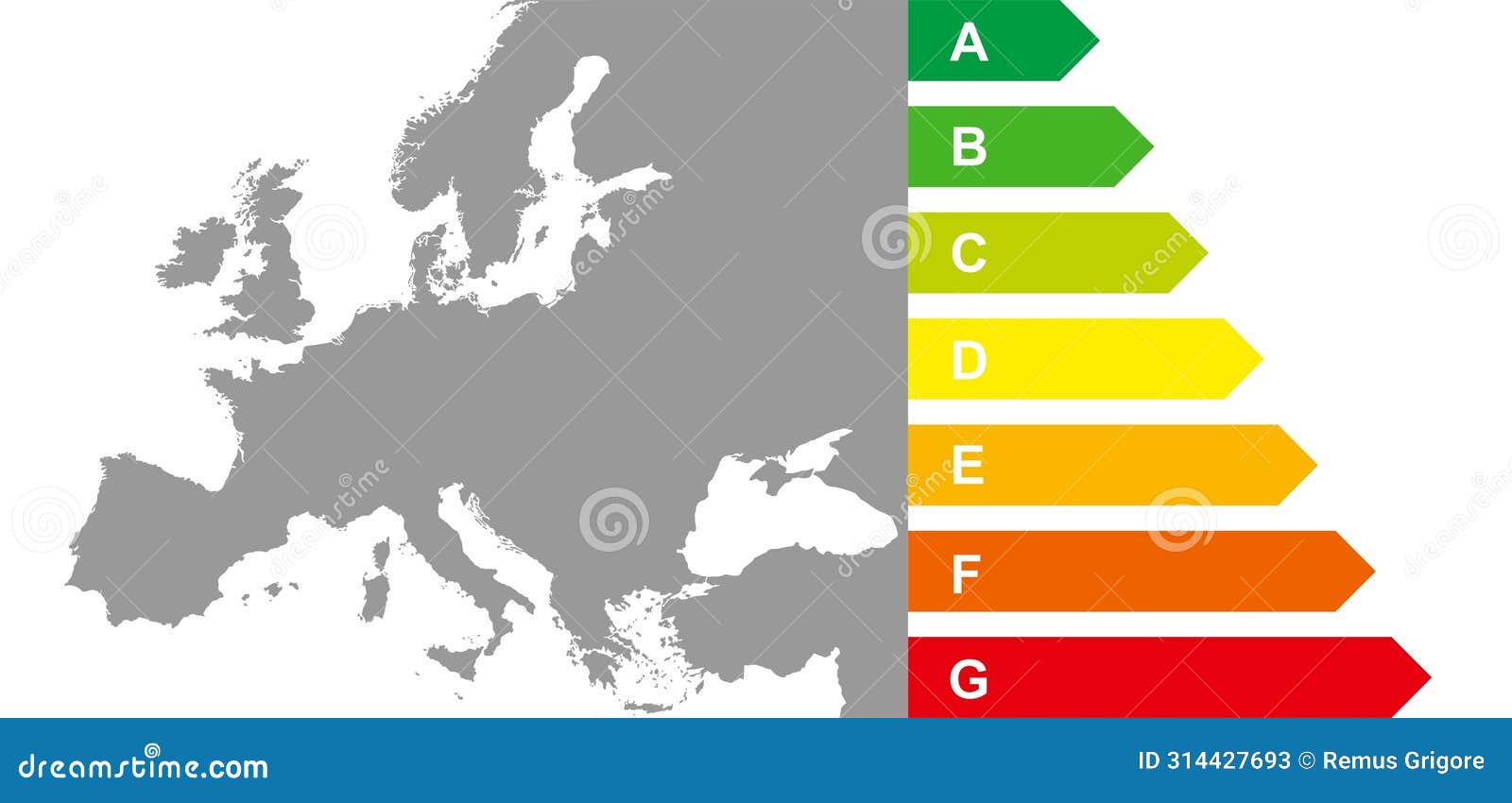 Energy Efficiency Labels and Europe Map - Cdr Format Stock Vector ... Energy Efficiency Labels and Europe Map - Cdr Format Stock Vector ...