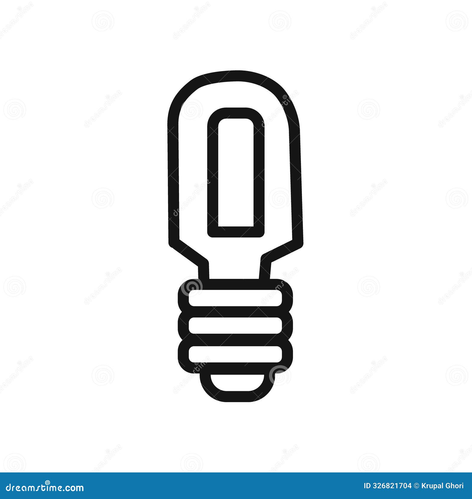 Energy Efficiency Light Bulb Icon Linear Vector Graphics Sign Stock ...