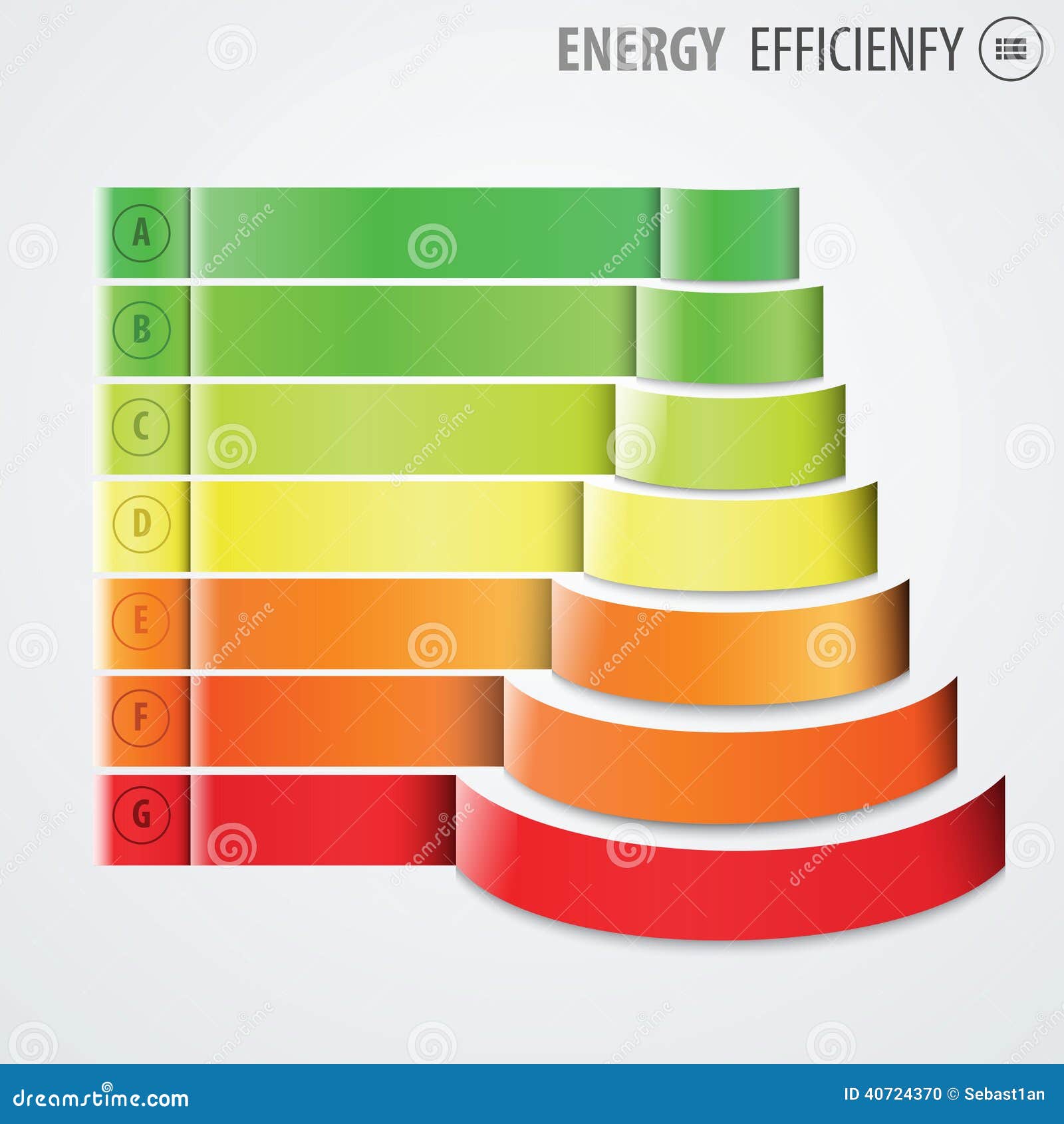 Energy Efficiency Rating Chart Royalty-Free Stock Photography ...