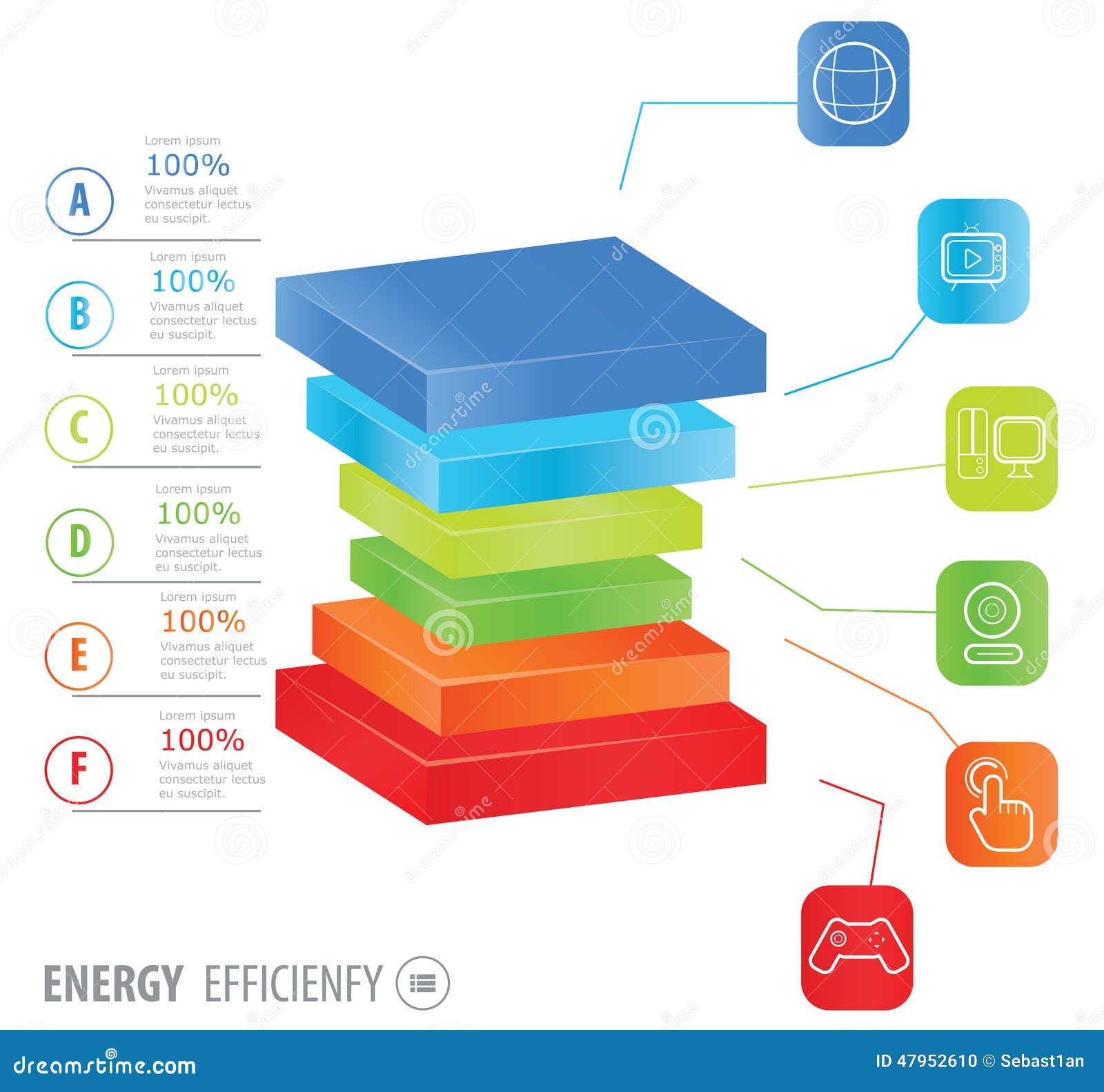 Energy Efficiency stock vector. Illustration of classification - 47952610