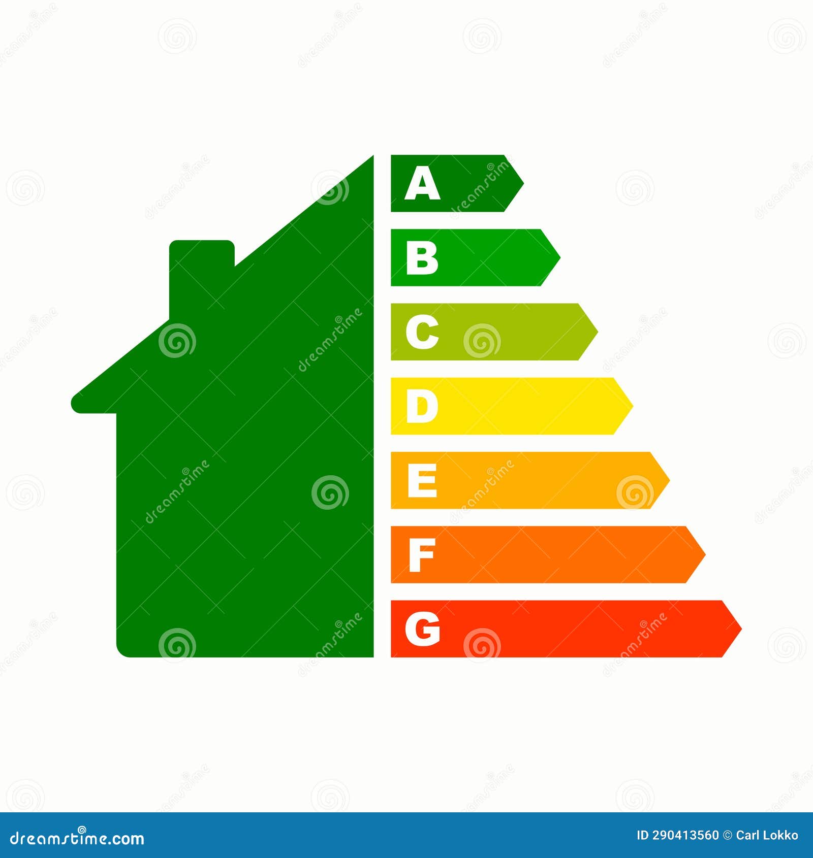 Energy Efficiency Symbol. Eco-efficiency Emblem. Concept of Home ...