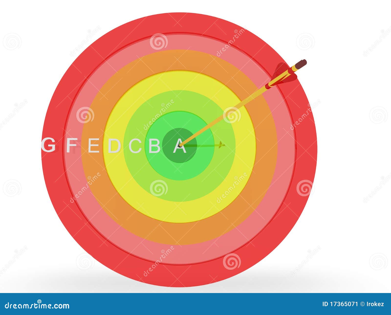 Energy Efficiency Target stock illustration. Illustration of comparison ...