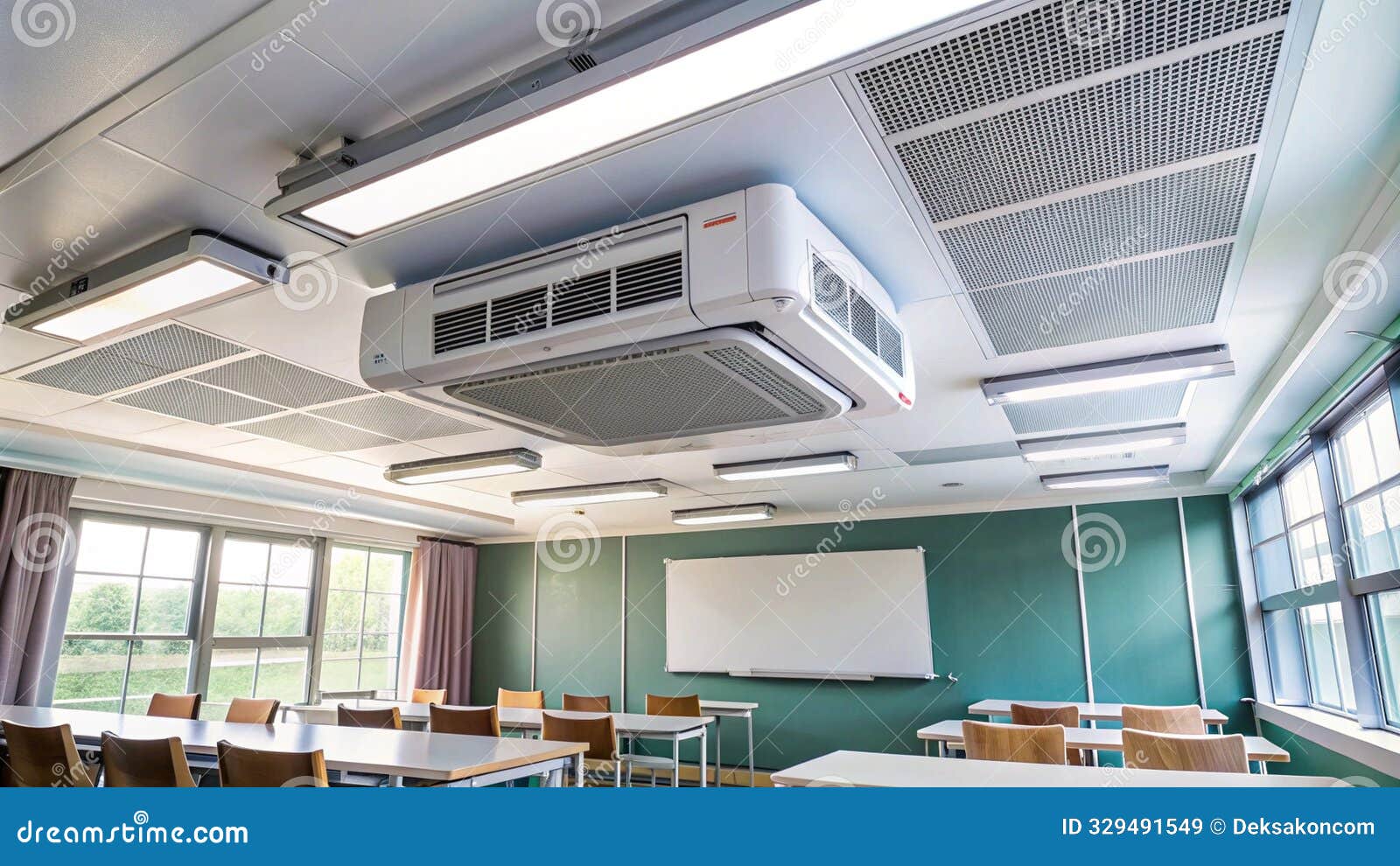Energy Efficient Cooling Solution for Classroom Comfort Modern Ceiling ...