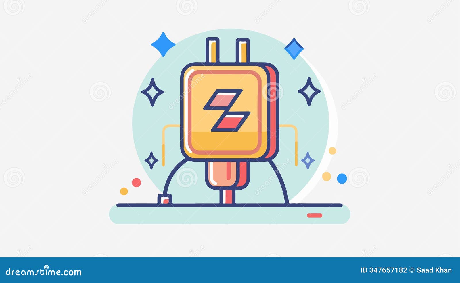 Energy Efficient Electric Plug Icon for Power and Electricity Concept ...