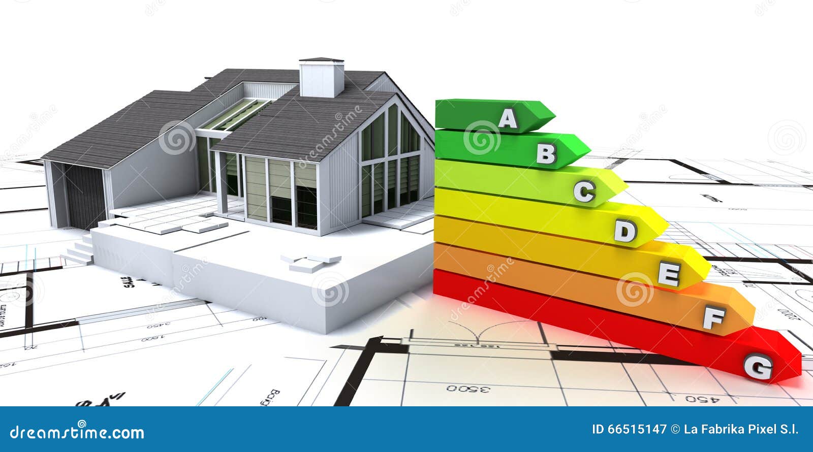 Energy Efficient Home Construction Stock Illustration - Illustration of ...