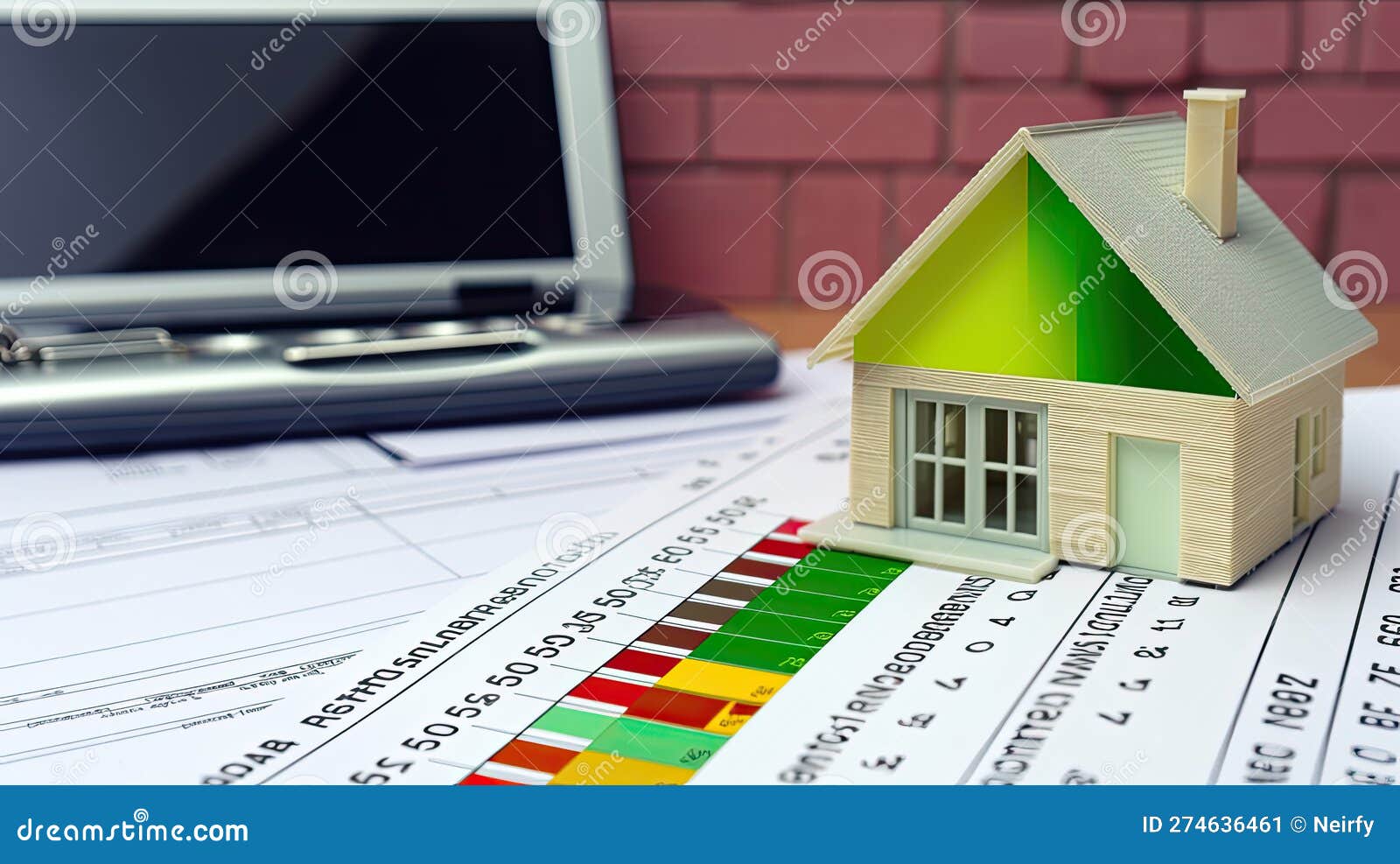 Energy Efficient House Building Rate Stock Image - Image of technology ...