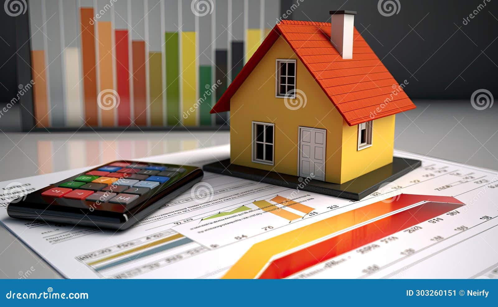 Energy Efficient House Building Rate Stock Image - Image of plans ...