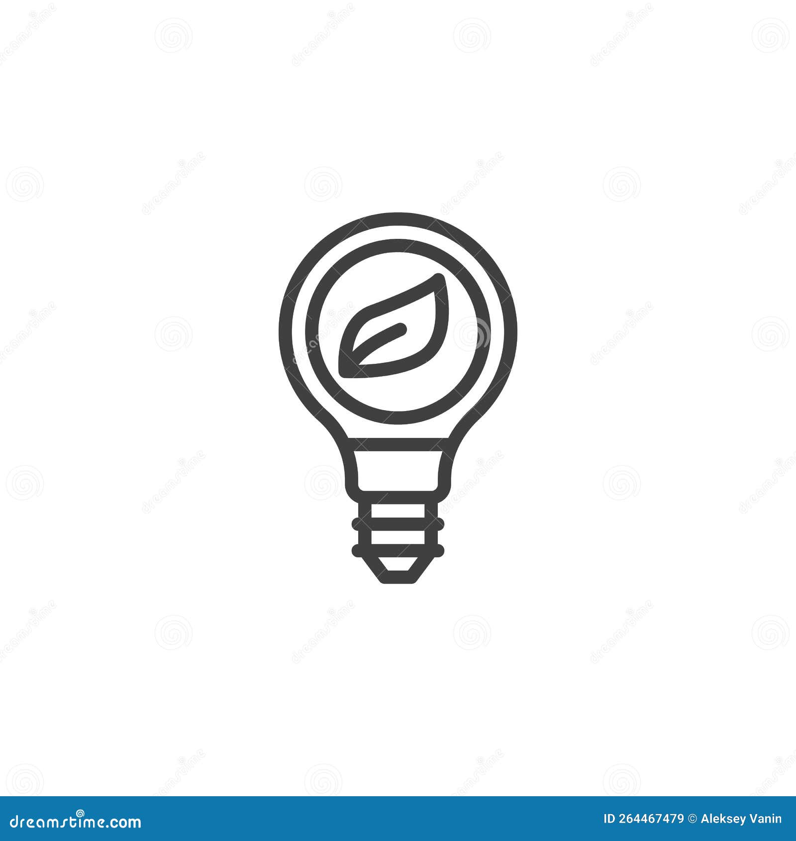 Energy Efficient Lighting Line Icon Stock Vector - Illustration of ...