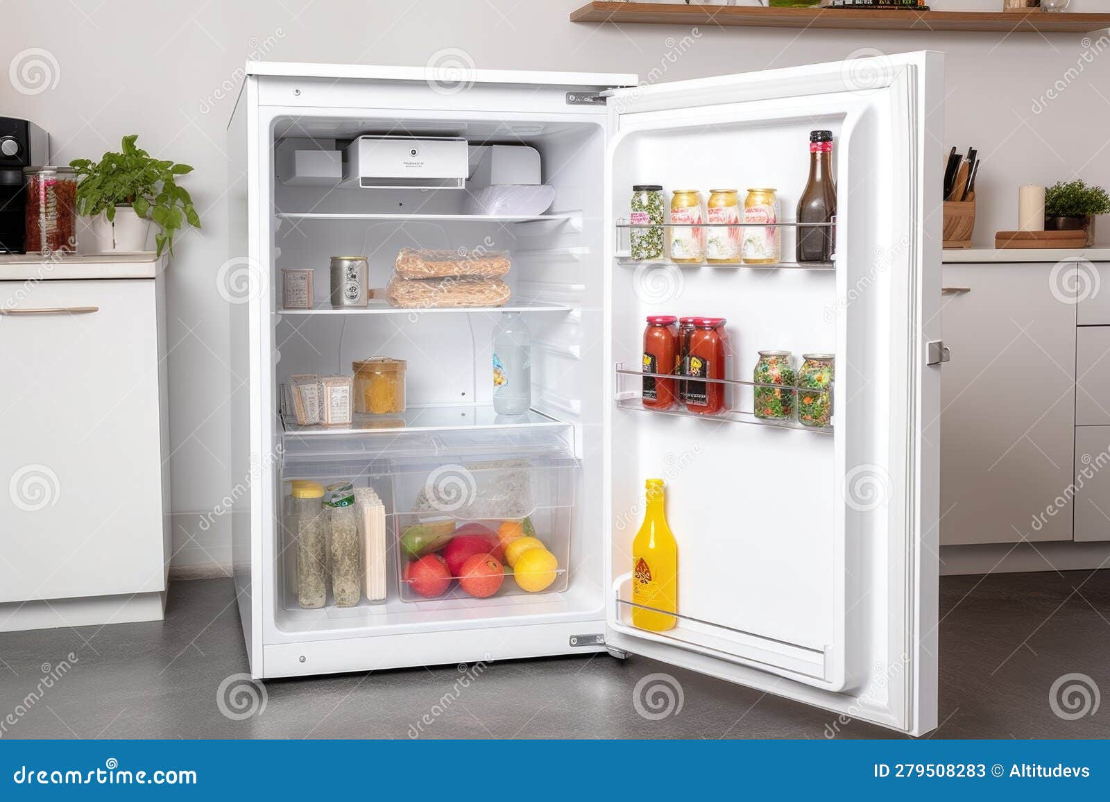 Energy-efficient Refrigerator with Digital Display and Remote Control ...
