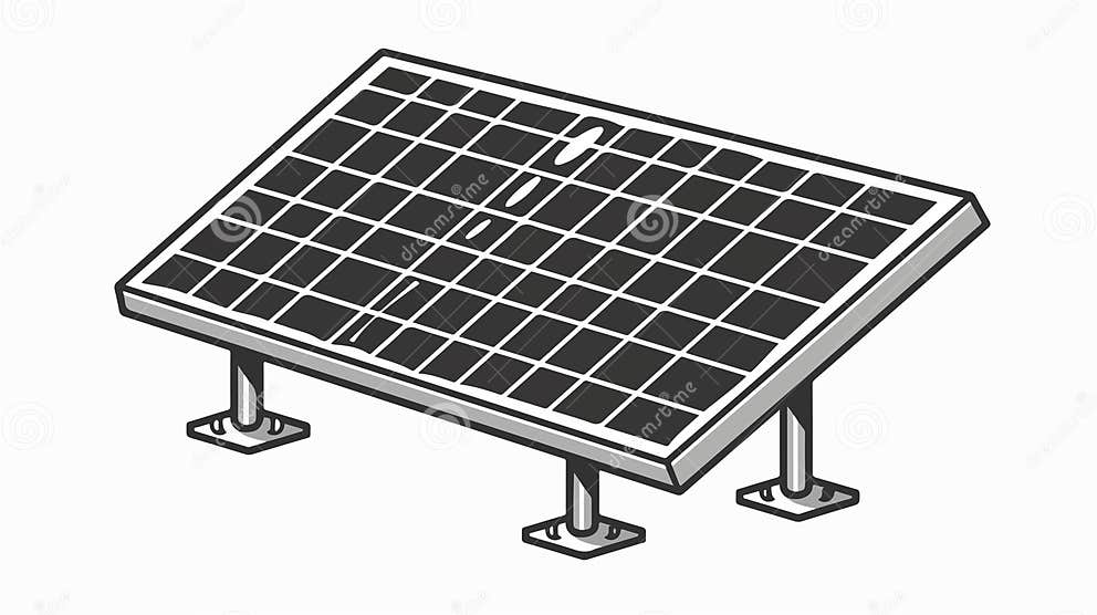Energy Efficient Solar Panel Icon for Green Energy Solutions Stock ...