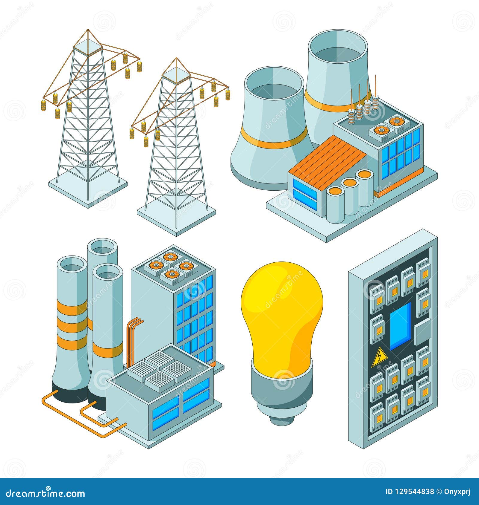 Energy Electric System. Power Lighting Generators Saving Electrical ...