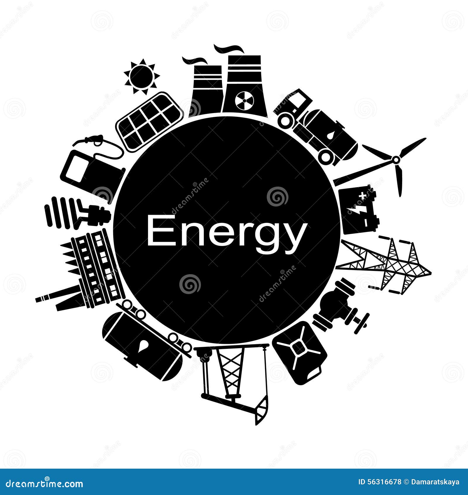 Energy, Electricity, Power Vector Background Stock Vector ...