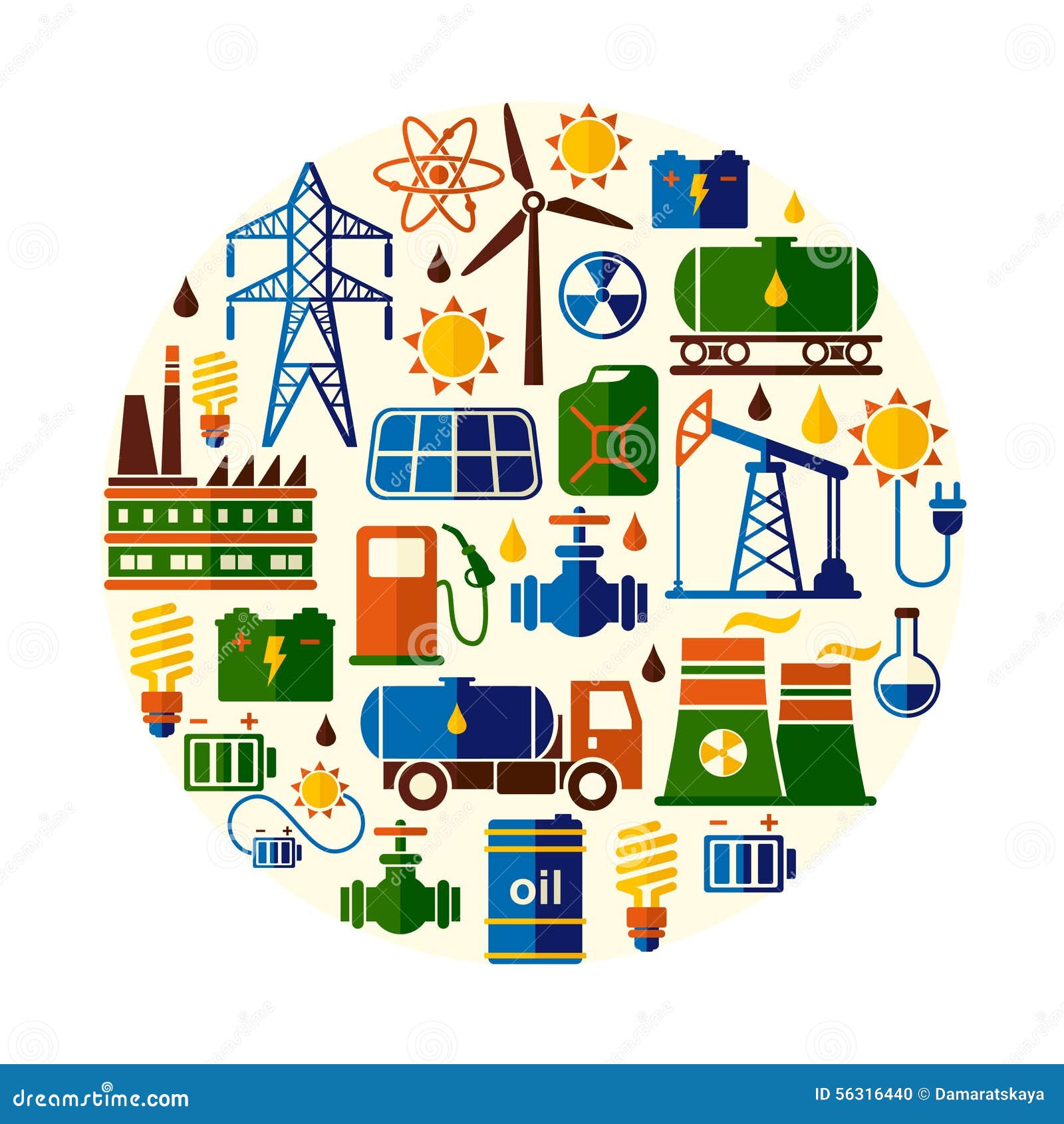 Energy, Electricity, Power Vector Background Stock Vector ...