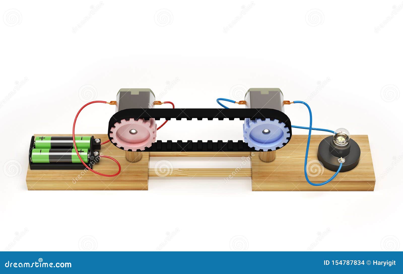 Energy Experiment from Electric Motor Isolated. Renewable Energy. Free ...