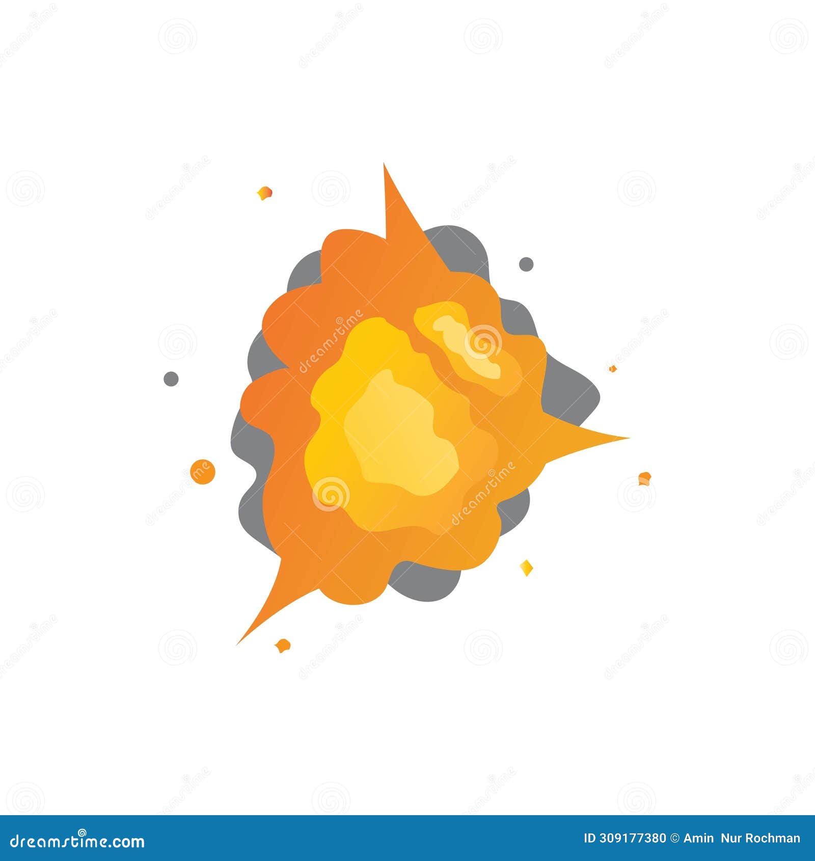 Energy Explosion Effect and Blast Vector Design Stock Illustration ...