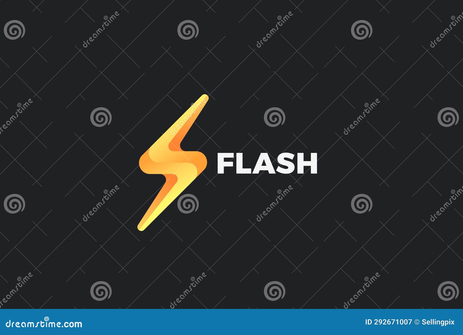 Energy Flash Lightning Bolt Logo Design Vector Template. Power Battery ...