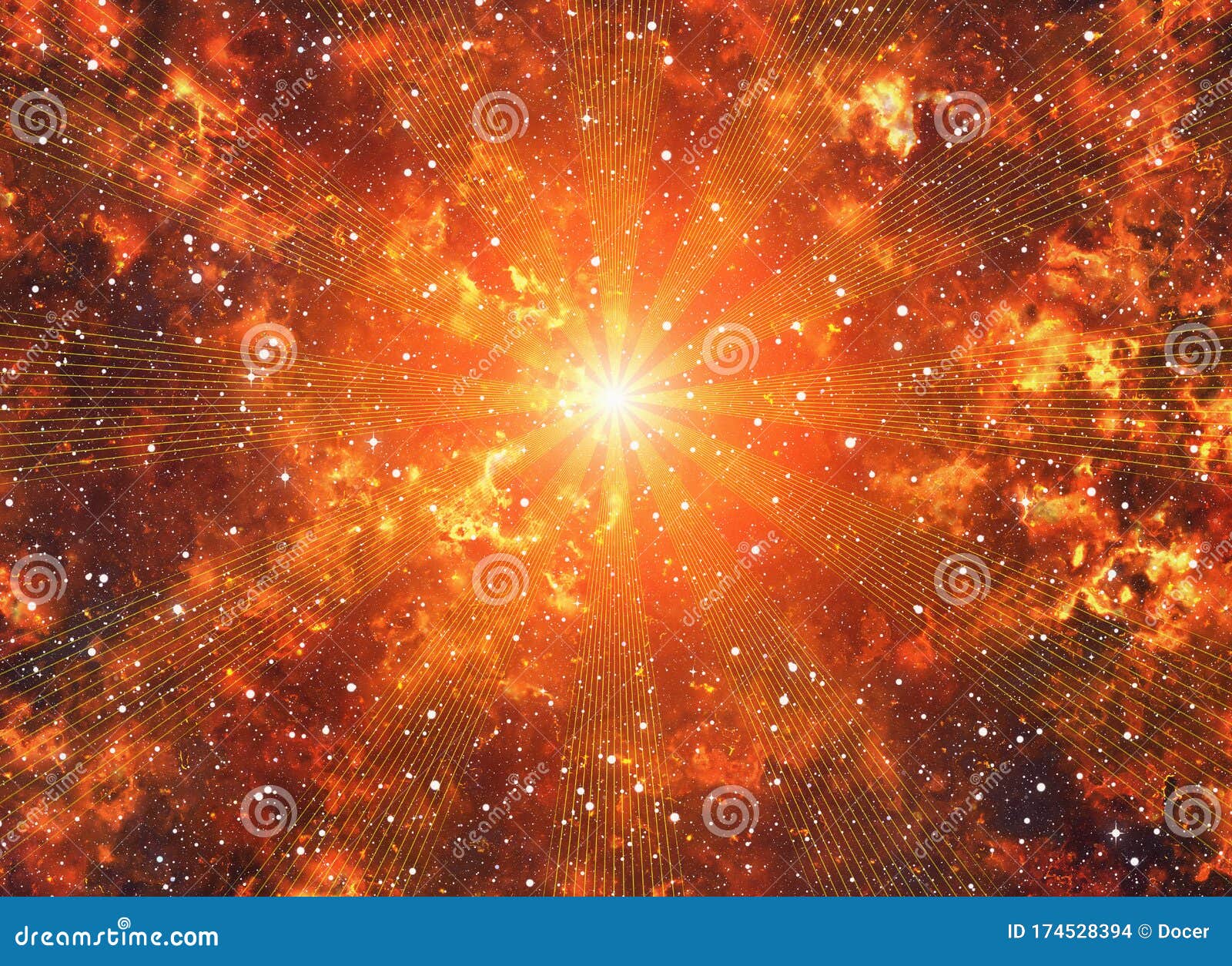 Energy Flash in Space Background Stock Illustration - Illustration of ...