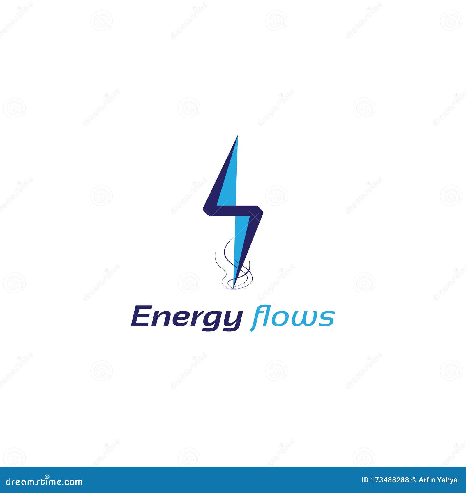 Energy Flows Electric Creative Logo Design Vector Template Stock Vector ...