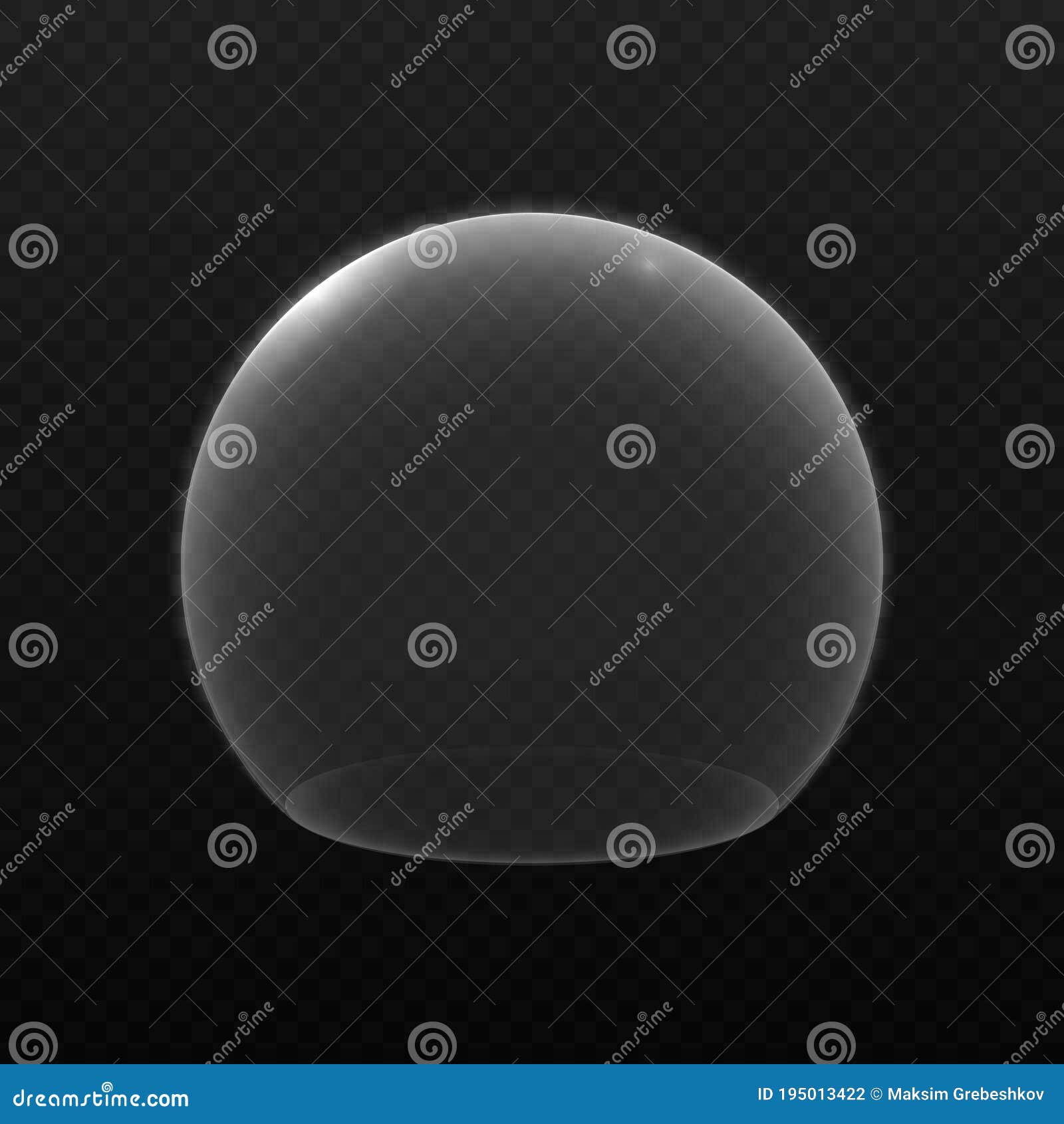 Energy Force Field, Bubble Shield Stock Illustration - Illustration of ...