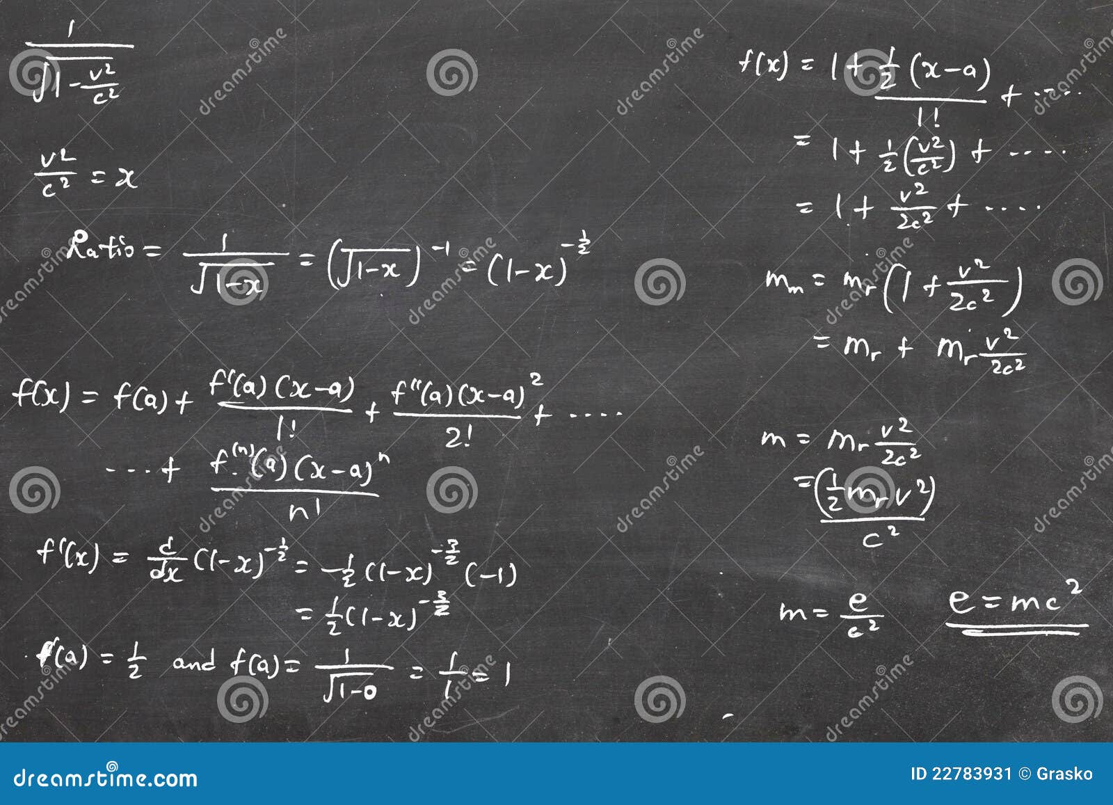 Energy Formula on Chalkboard Stock Image - Image of chalkboard, science ...