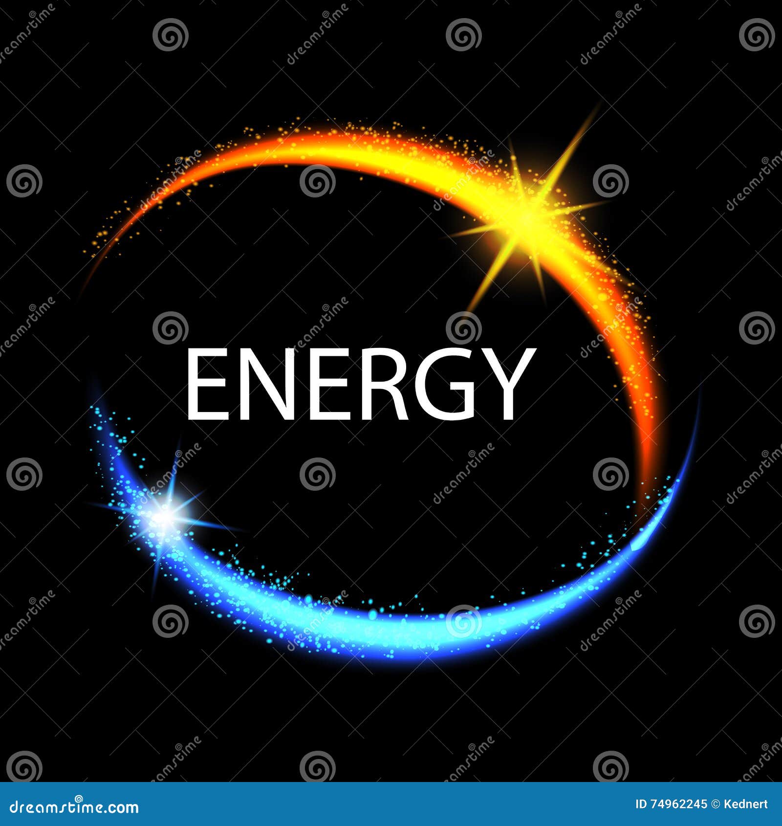 Energy Frame. Shining Circle Banner. Magic Light Neon Energy Circle ...