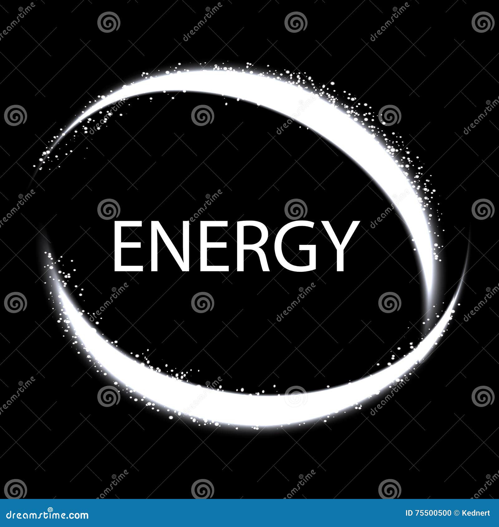Energy Frame. Shining Circle Banner. Magic Light Neon Energy Circle ...