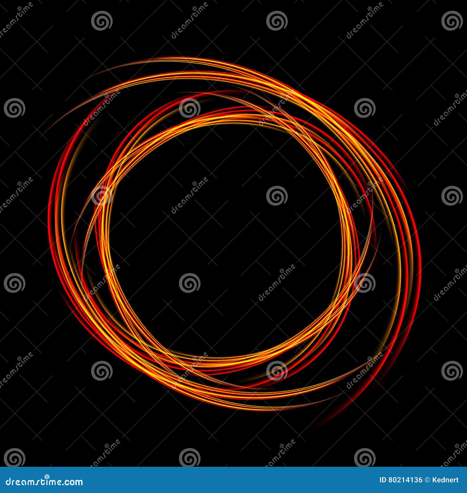 Energy Frame. Shining Circle Banner. Magic Light Neon Energy Circle ...