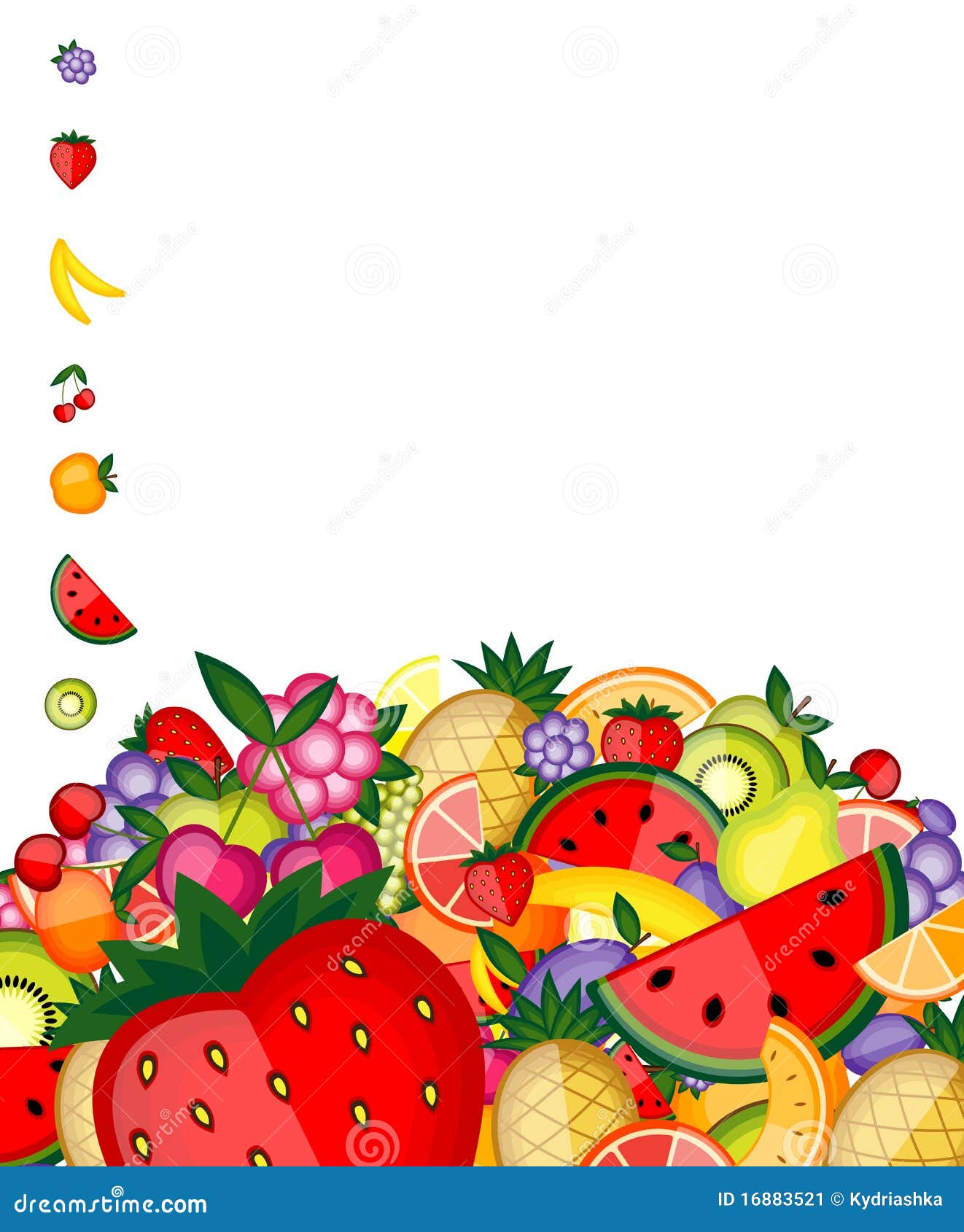 Energy Fruit Background for Your Design Stock Vector - Illustration of ...