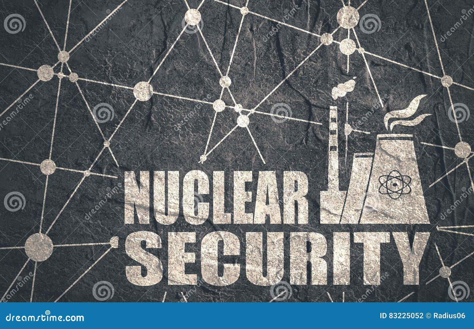 Energy Generation Atom Station Stock Illustration - Illustration of ...