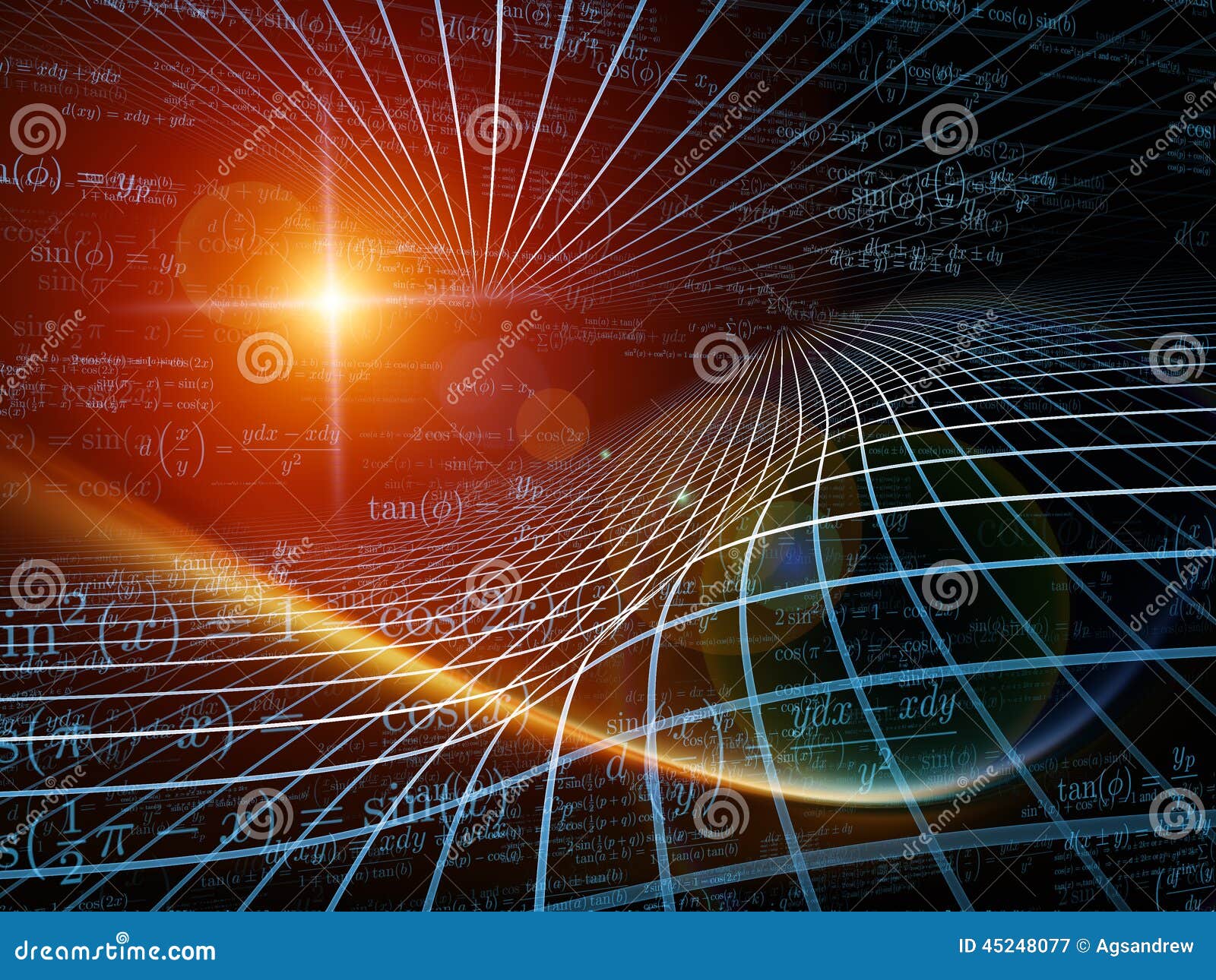 Energy of Geometry stock illustration. Illustration of laboratory ...