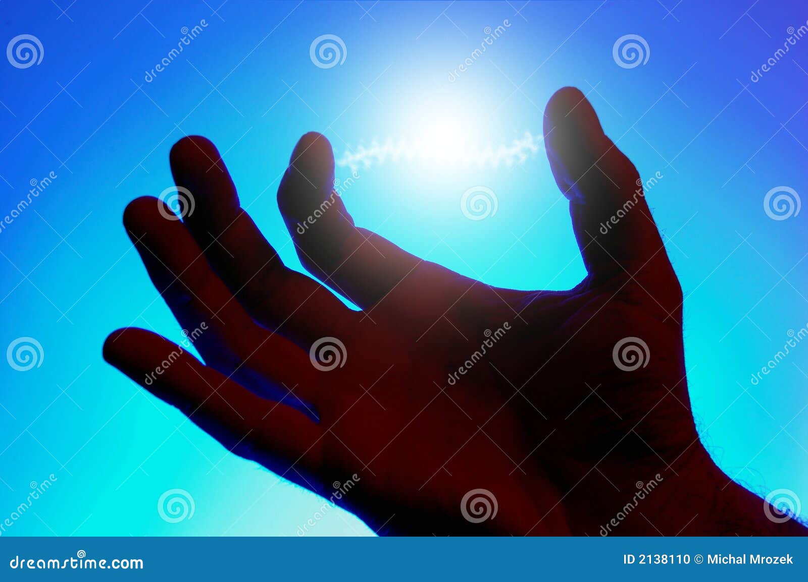 Energy Glowing between Fingers Stock Photo - Image of grip, human: 2138110