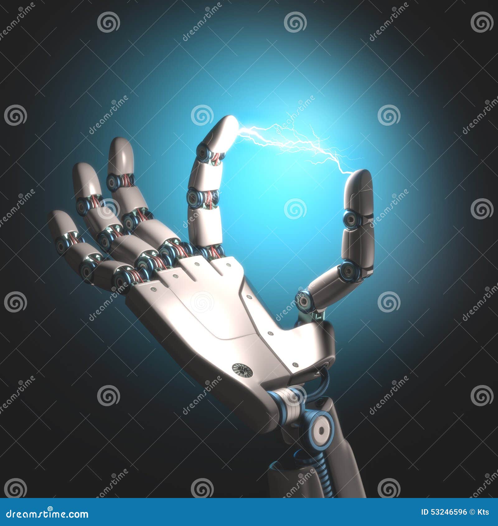 Energy Hand stock photo. Image of artificial, hand, research - 53246596