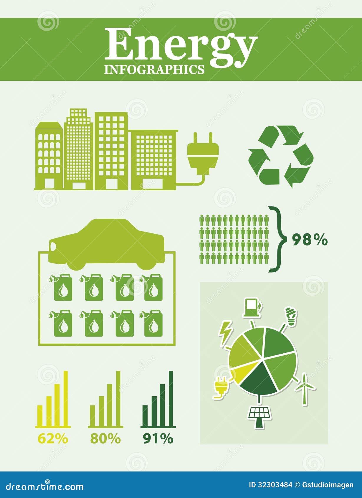 Energy infographics stock vector. Illustration of graph - 32303484