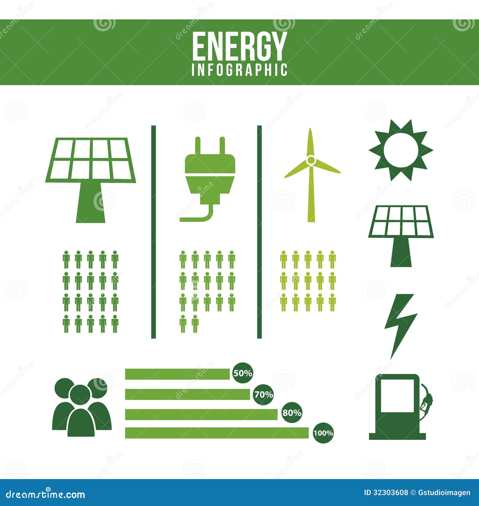 Energy infographics stock vector. Illustration of graph - 32303608
