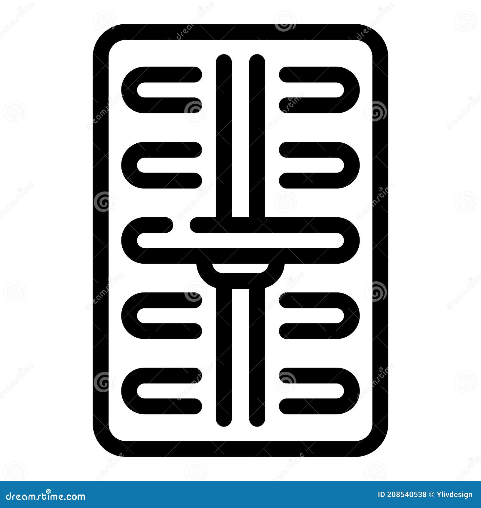 Energy Intensity Icon, Outline Style Stock Vector - Illustration of ...