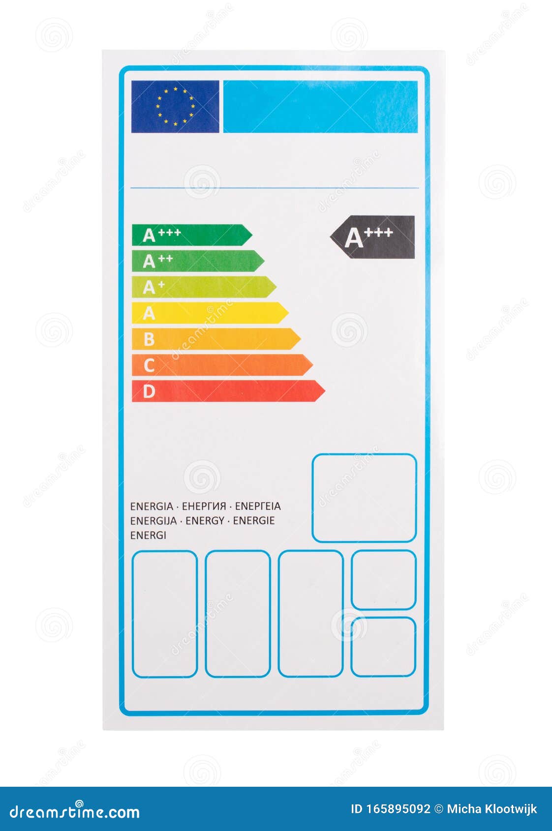 Energy label sticker stock photo. Image of white, concept - 165895092