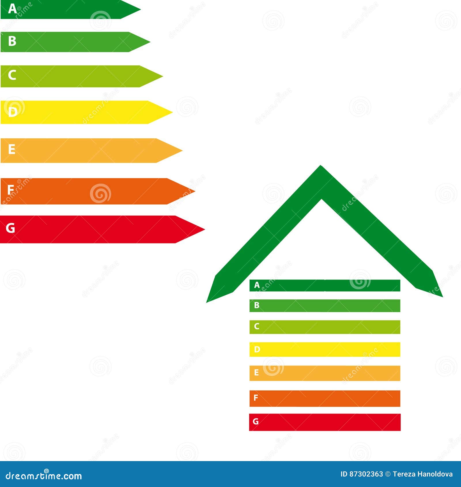 Energy Labels on White Background Stock Vector - Illustration of ...