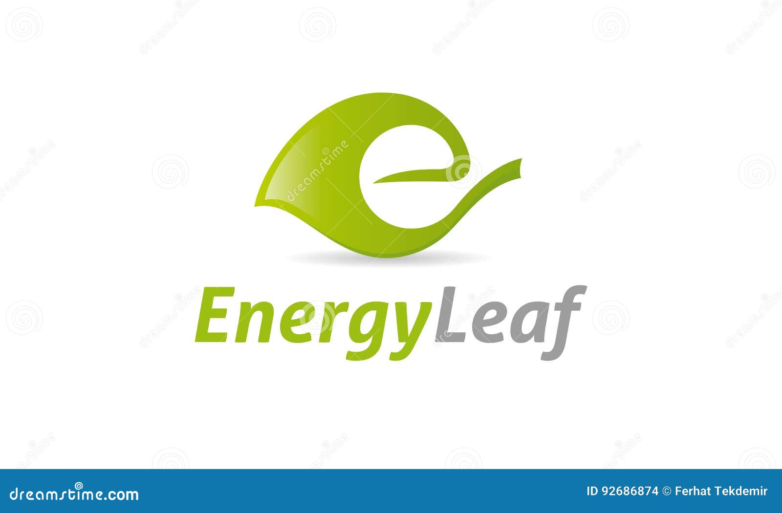 Energy Leaf Logo stock vector. Illustration of template - 92686874