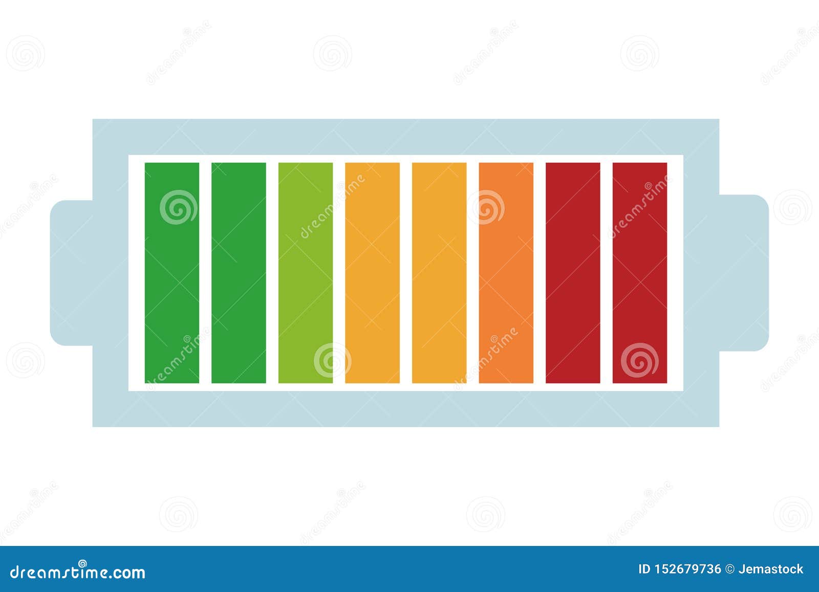 Energy Level Indicator Icon Cartoon Stock Vector - Illustration of ...