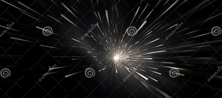 Energy Light Beam Explosion Background, Bright Stock Illustration ...