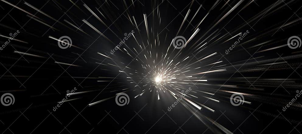 Energy Light Beam Explosion Background, Bright Stock Illustration ...