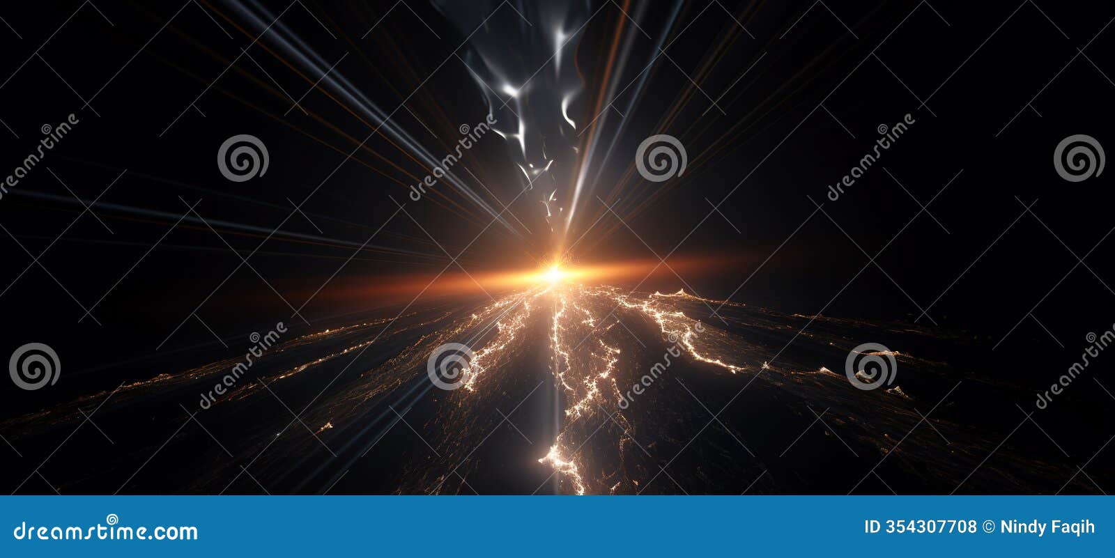 Energy Light Beam Explosion Background, Bright Stock Illustration ...