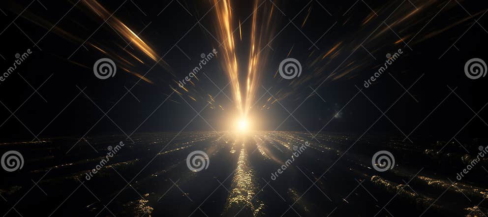 Energy Light Beam Explosion Background, Bright Stock Illustration ...
