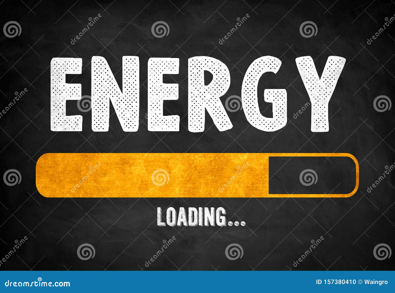 ENERGY - Loading Bar Illustration Concept Stock Illustration ...