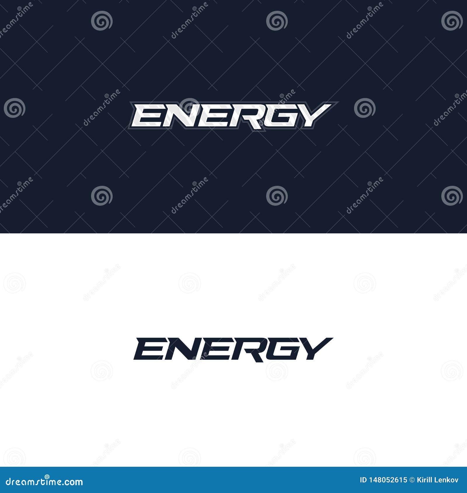 Energy Logo Font Design. Energy Logotype. Vector Emblem. Stock Vector ...