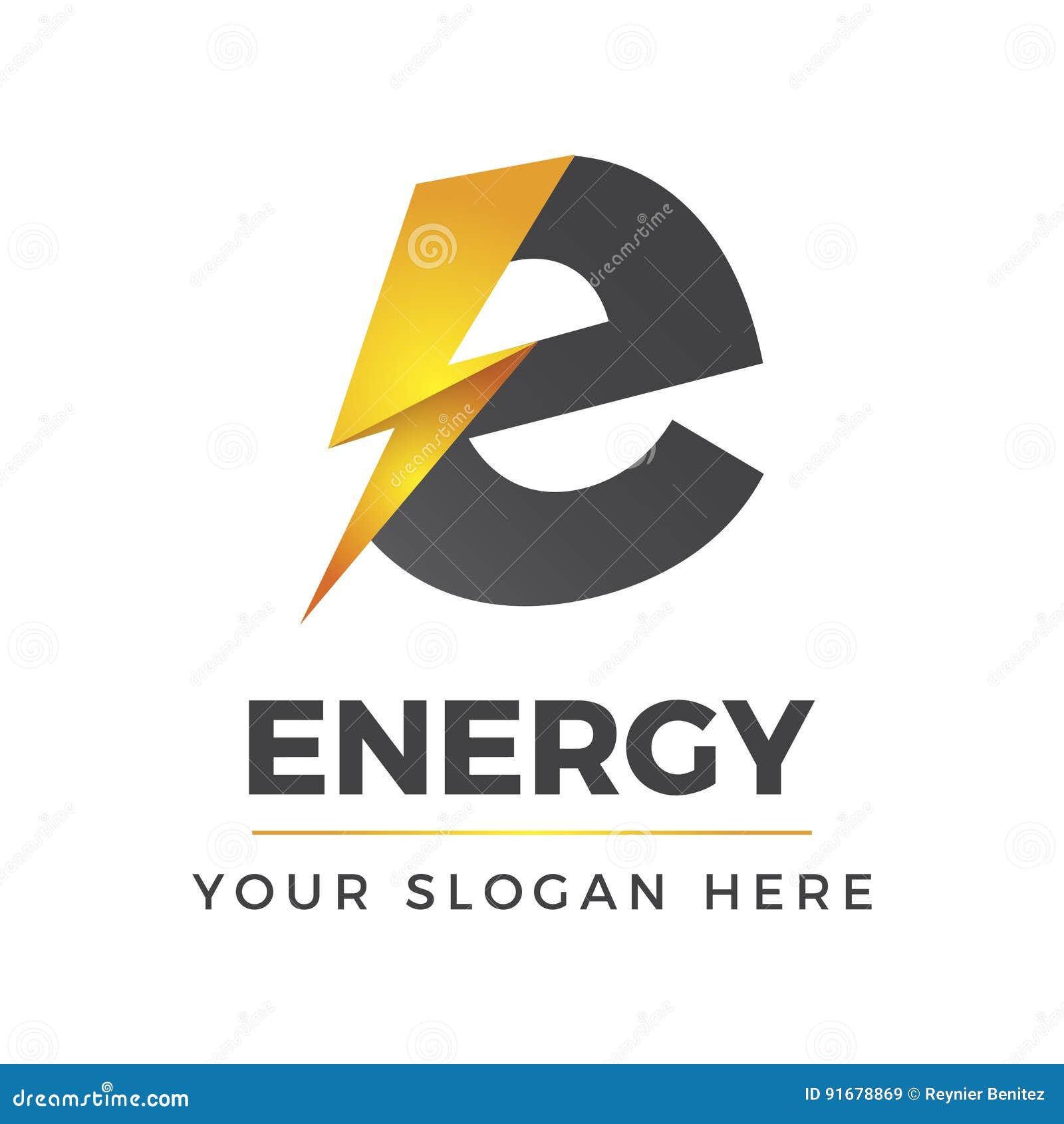 Energy Logo Font Design. Lightning Logotype. Vector Emblem ...