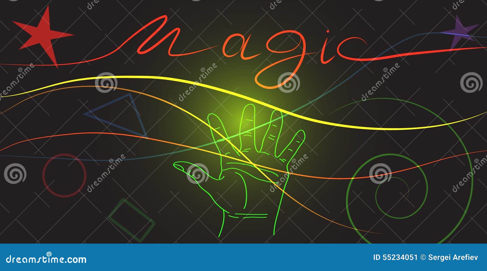 Energy magic stock illustration. Illustration of energy - 55234051