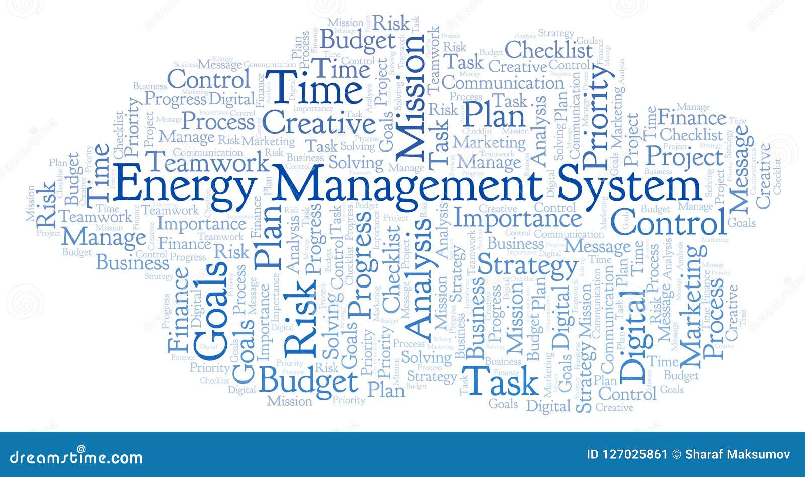 Energy Management System Word Cloud, Made with Text only. Stock ...